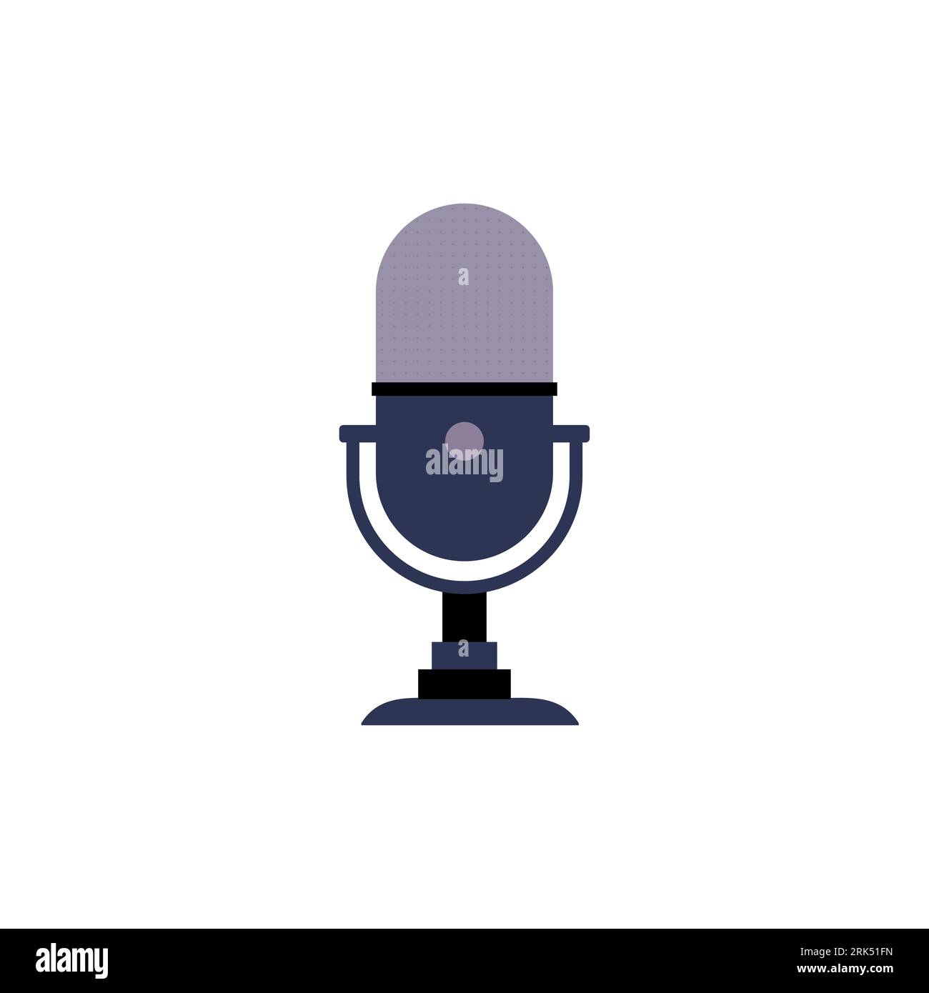 Mic as Equipment for streamers and blogger isolated on white background ...