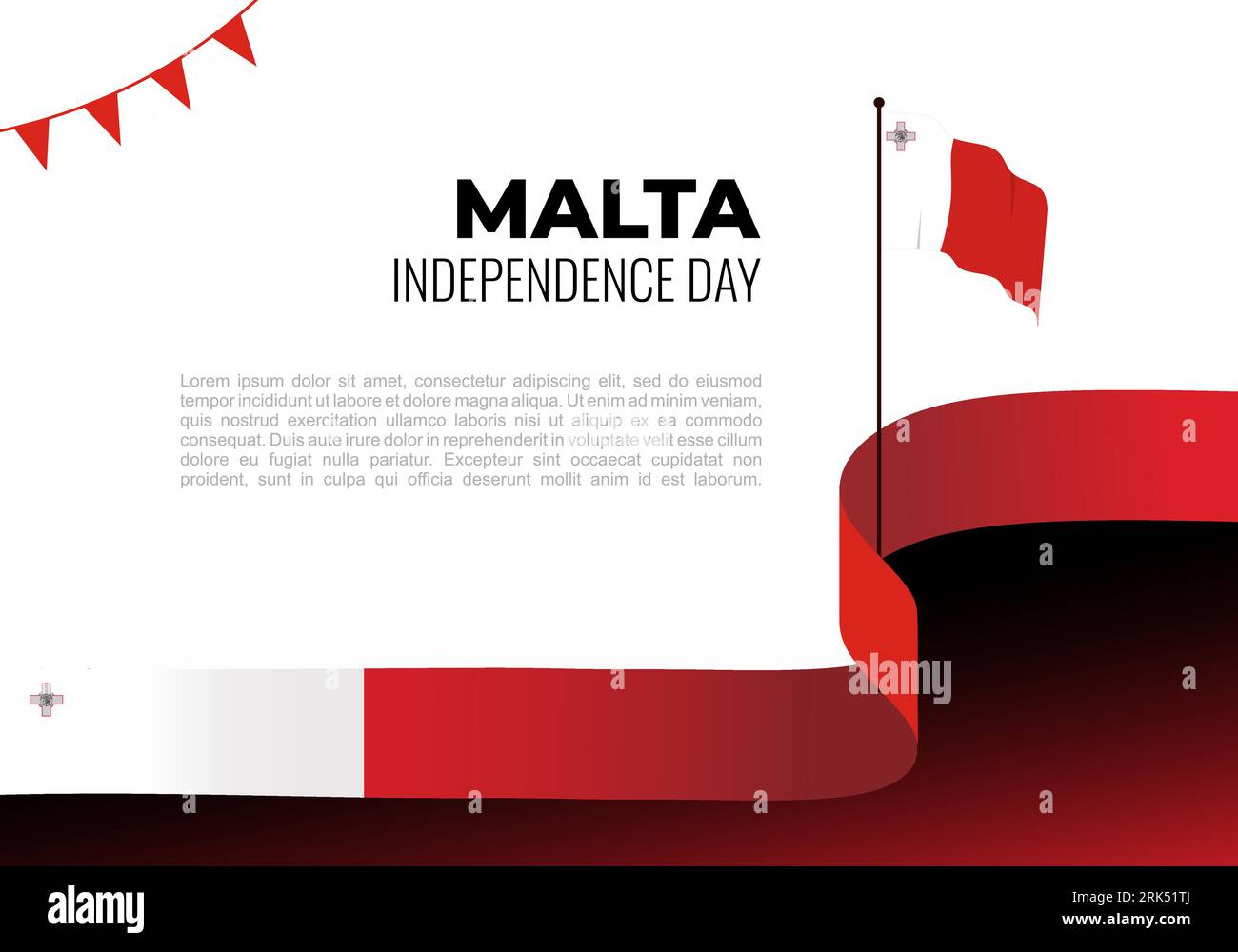Malta independence day background celebrated on September 21 Stock ...