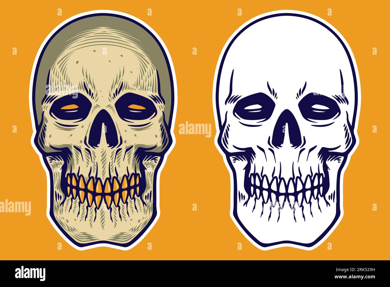 skull head vector illustration Stock Vector Image & Art - Alamy