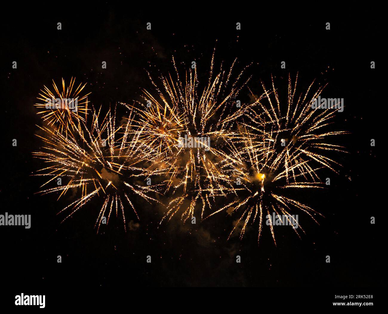 Colorful fireworks bursting against a dark night sky, creating a ...