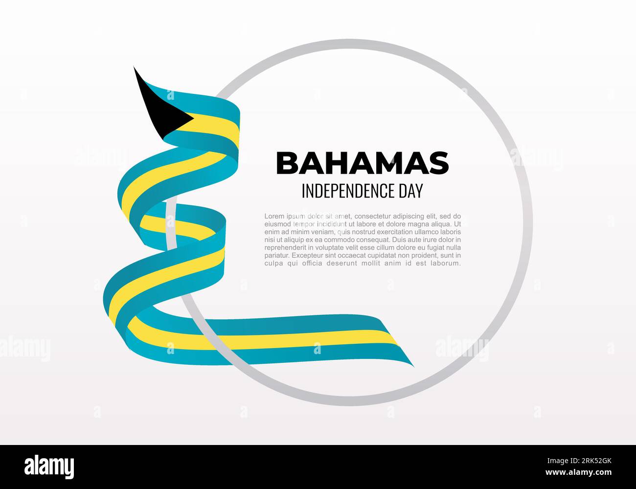 Bahamas independence day background celebrated on July 10 Stock Vector ...