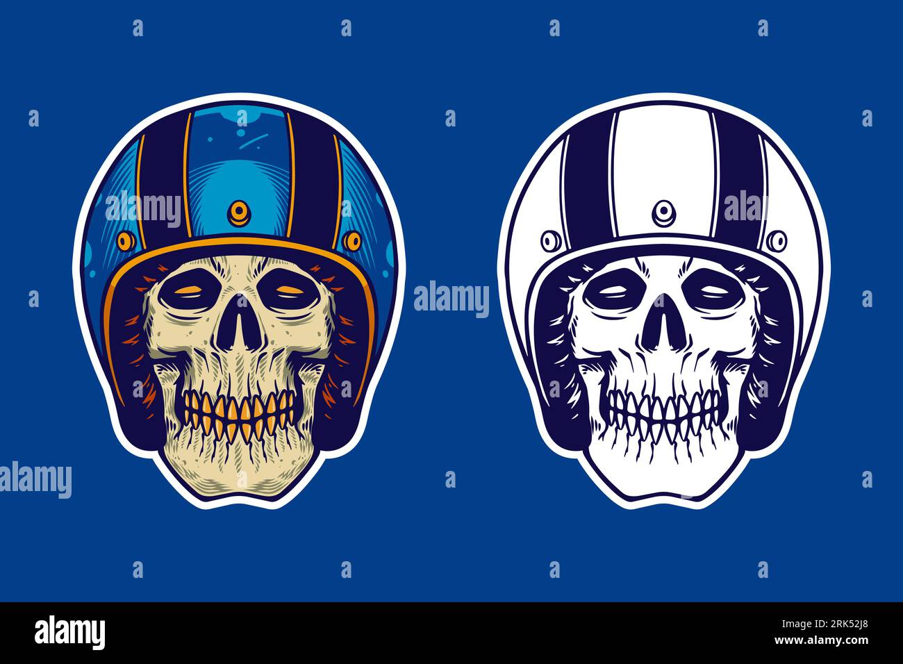 skull head wear helmet vector illustration Stock Vector Image & Art - Alamy