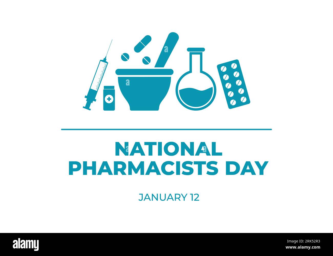 National pharmacist day isolated on white background celebrated on ...