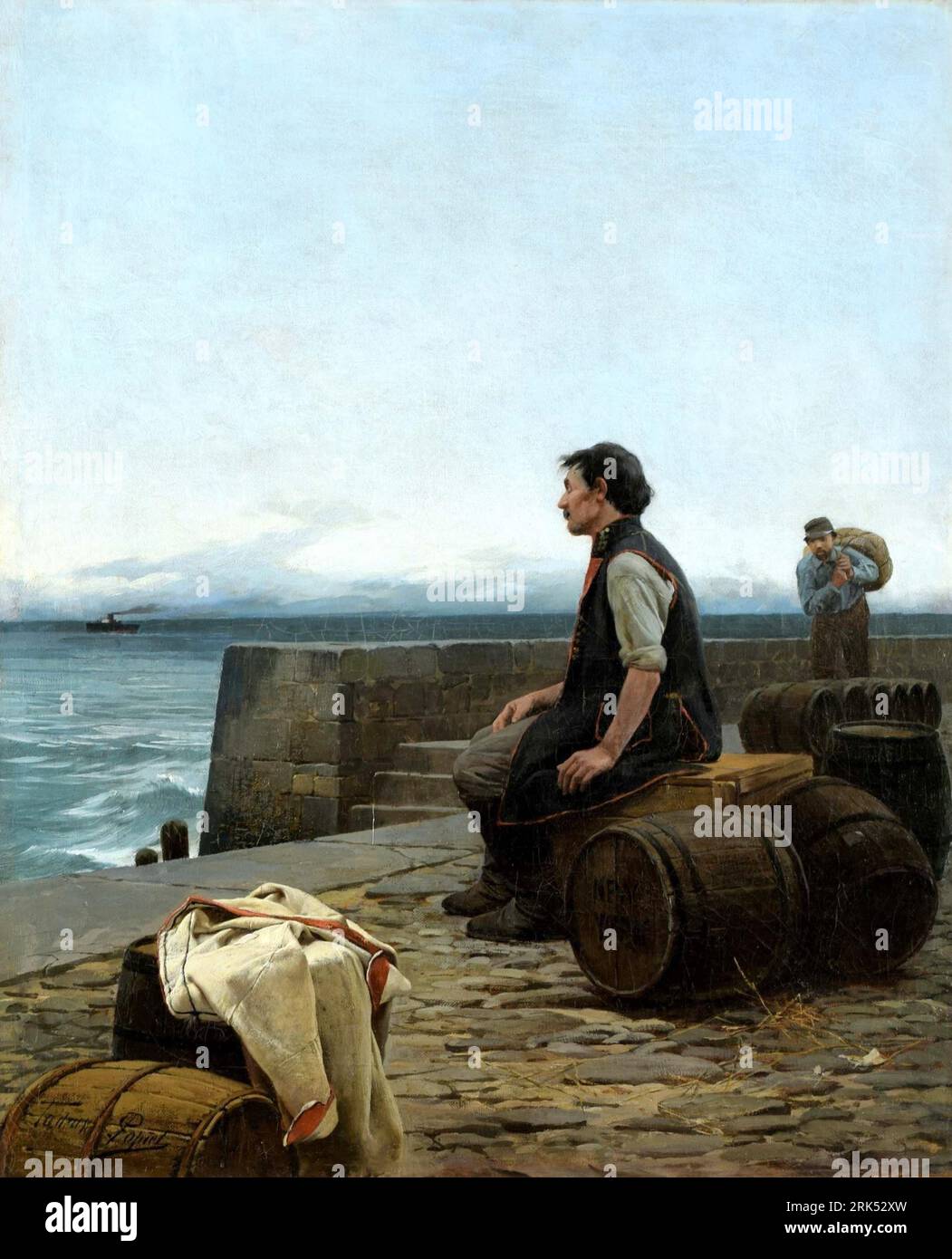 Yearning for the Homeland before 1913 by Tadeusz Popiel Stock Photo - Alamy