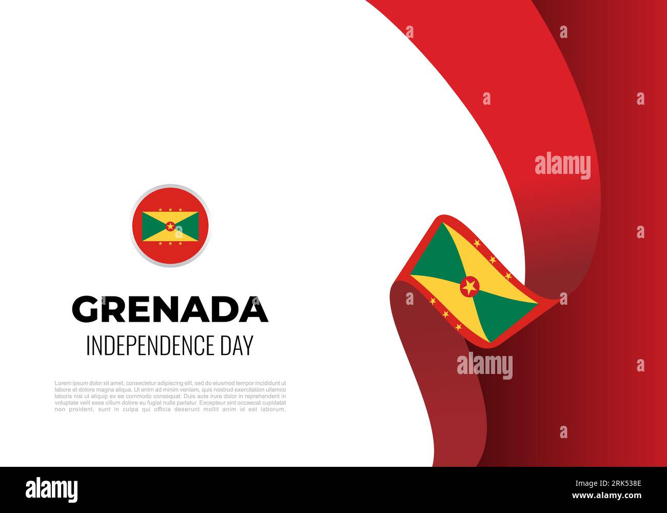 Grenada independence day background celebrated on february 7 Stock ...