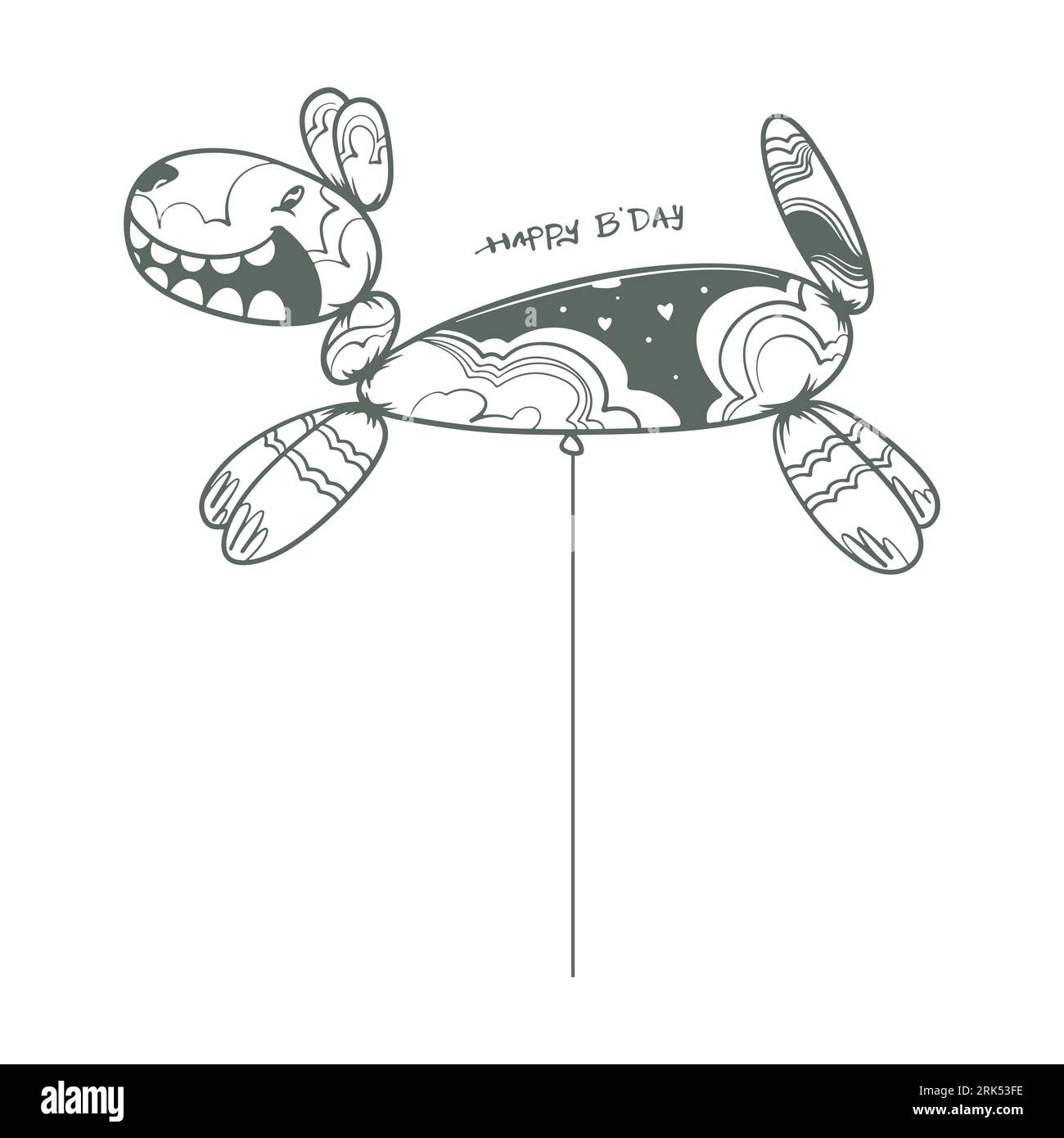 White dog balloon on Stock Vector Images - Alamy