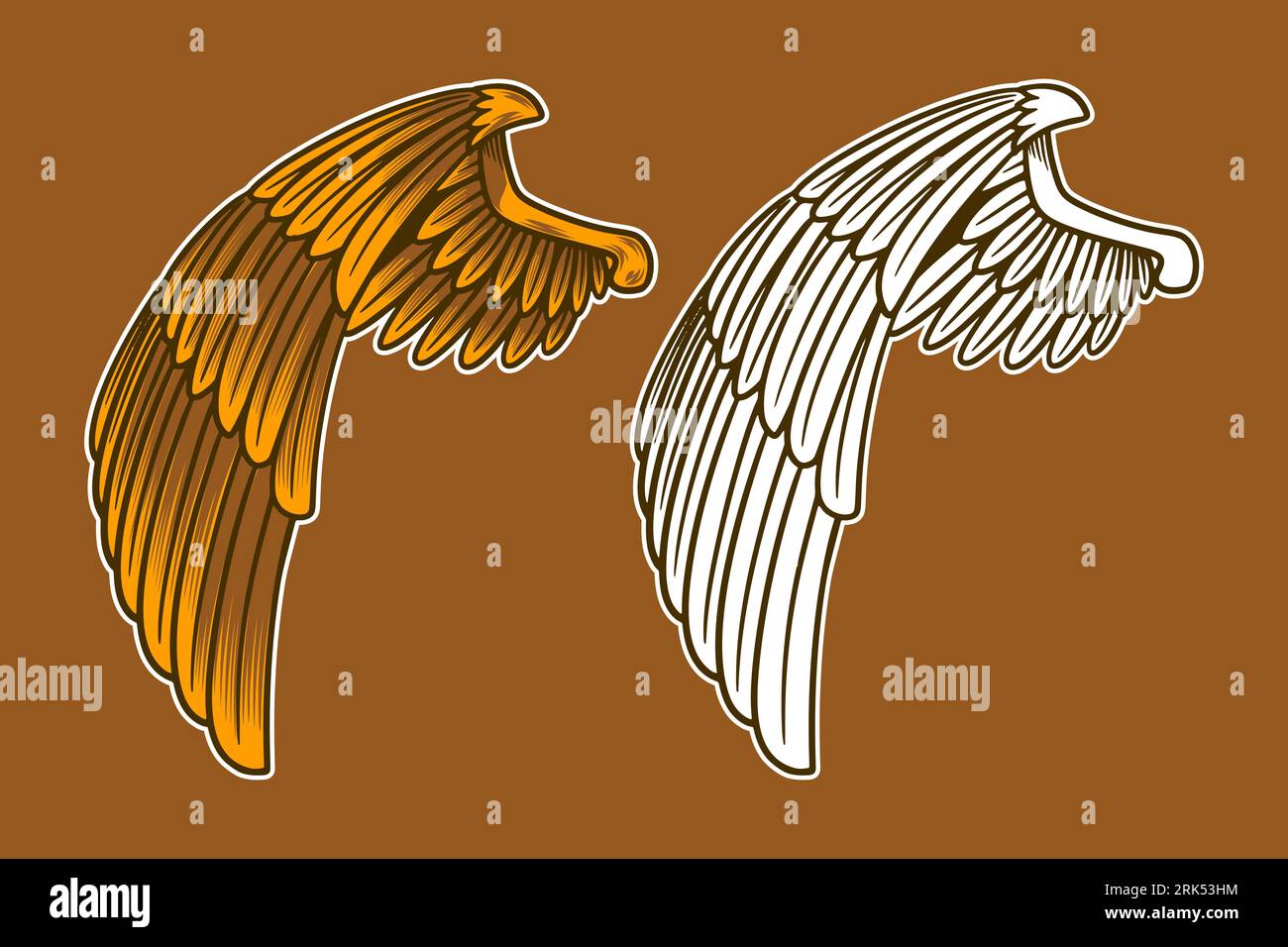 eagle wing vector illustration Stock Vector Image & Art - Alamy
