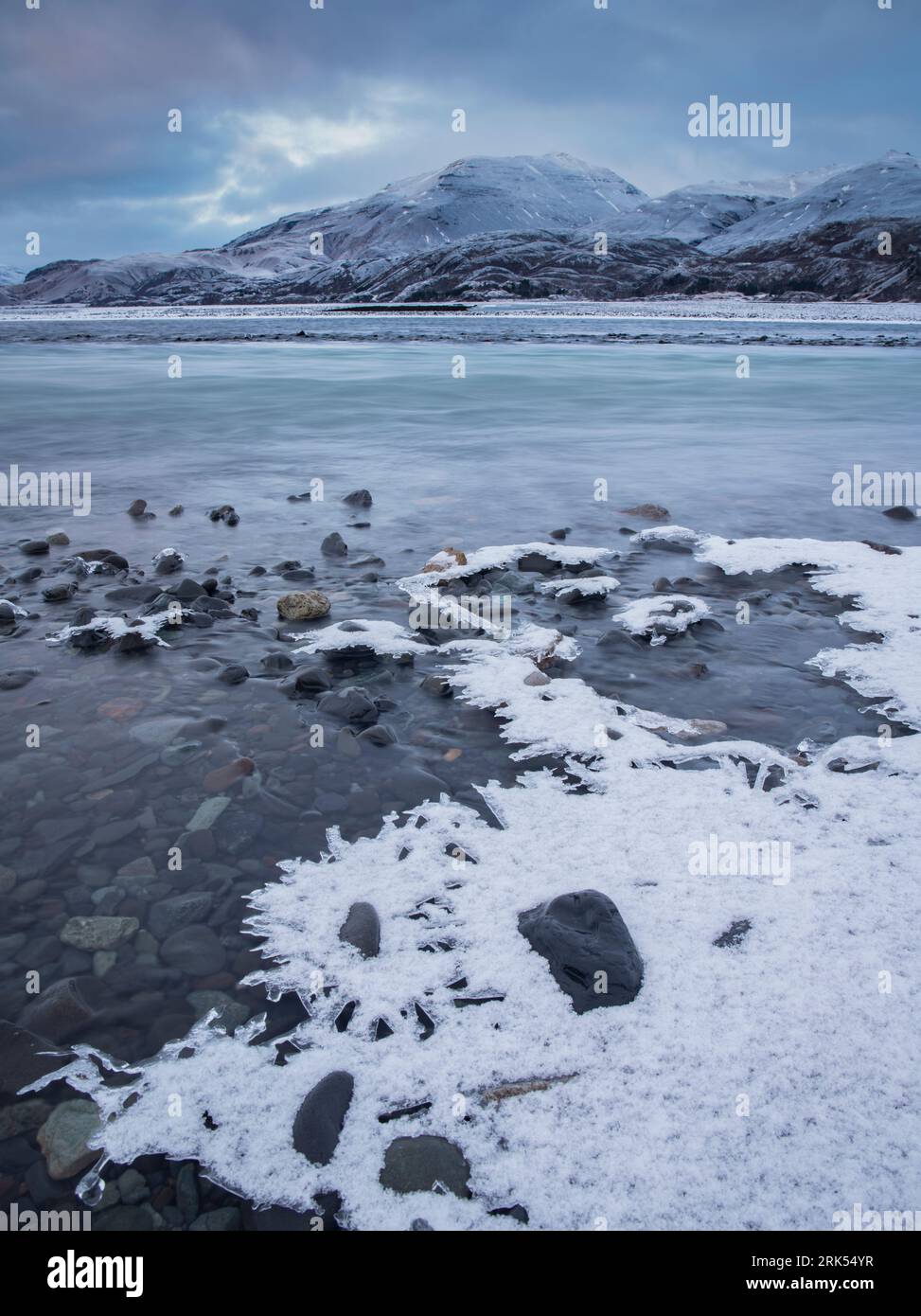 Dramatic winter landscapes in the South East of Iceland Stock Photo - Alamy