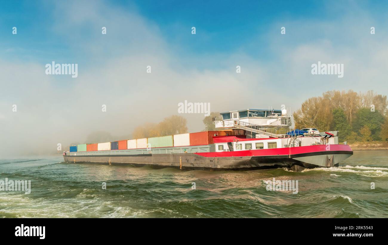 Inland waterway vessel container hi-res stock photography and images ...