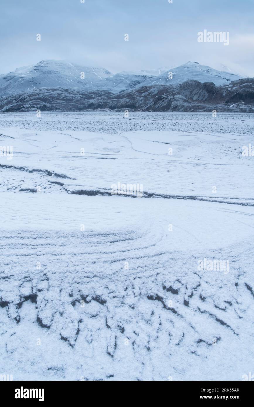 Dramatic winter landscapes in the South East of Iceland Stock Photo - Alamy