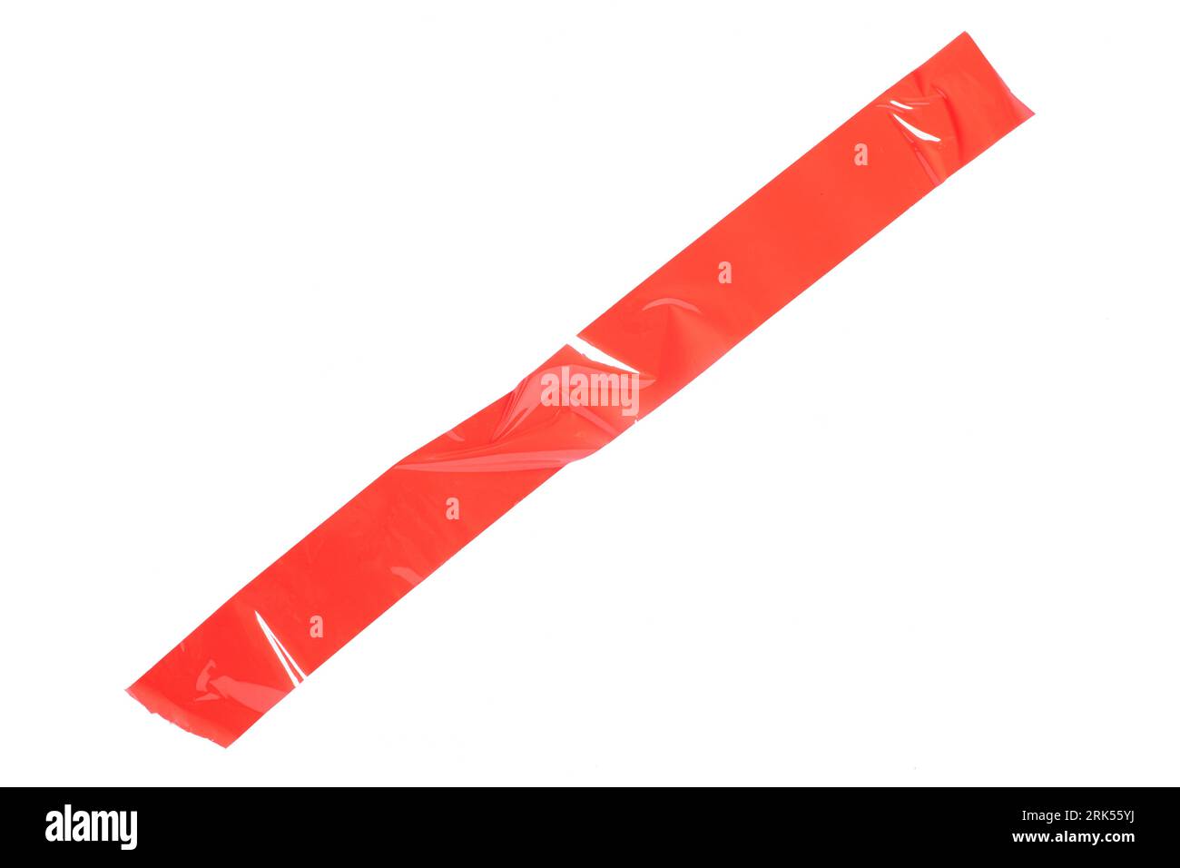 Red adhesive tape isolated on white Stock Photo - Alamy