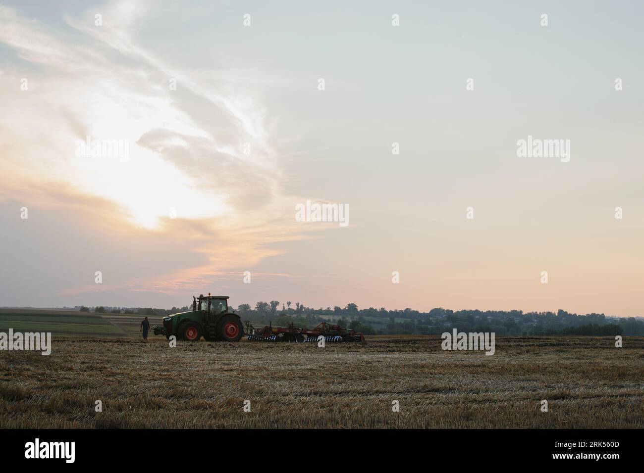 Modern tractor trailed plow hi-res stock photography and images - Alamy