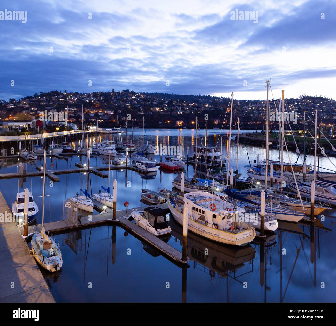 Launceston in Tasmania, Australia, with the Seaport Marina on the Esk ...