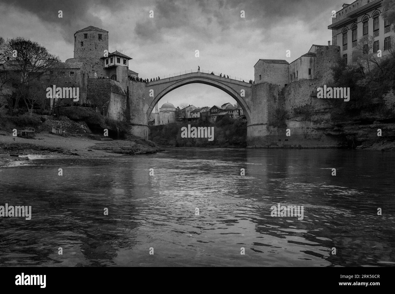 Mostar aerial view Black and White Stock Photos & Images - Alamy