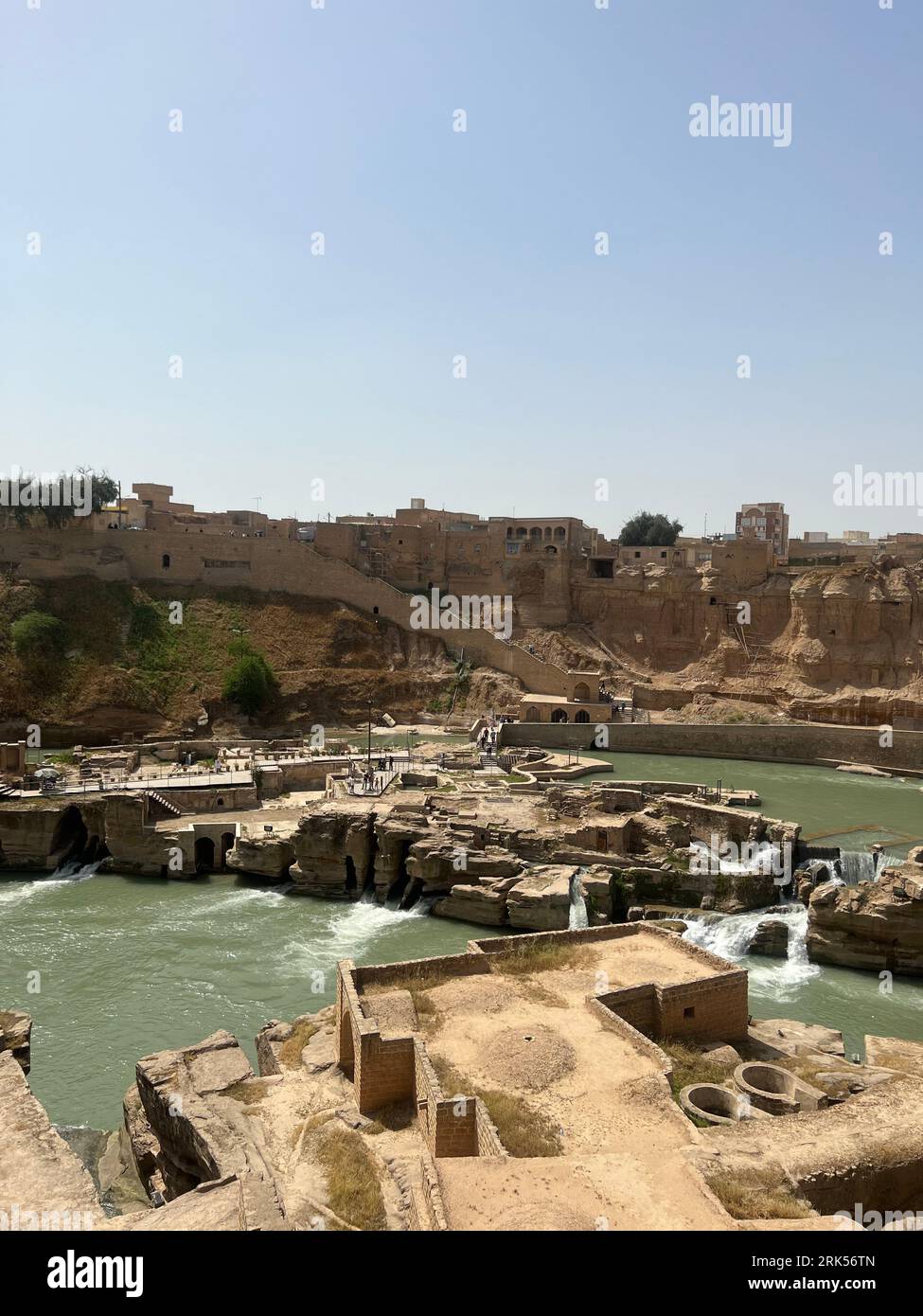 A vertical of Shushtar Historical Hydraulic System in Iran Stock Photo ...