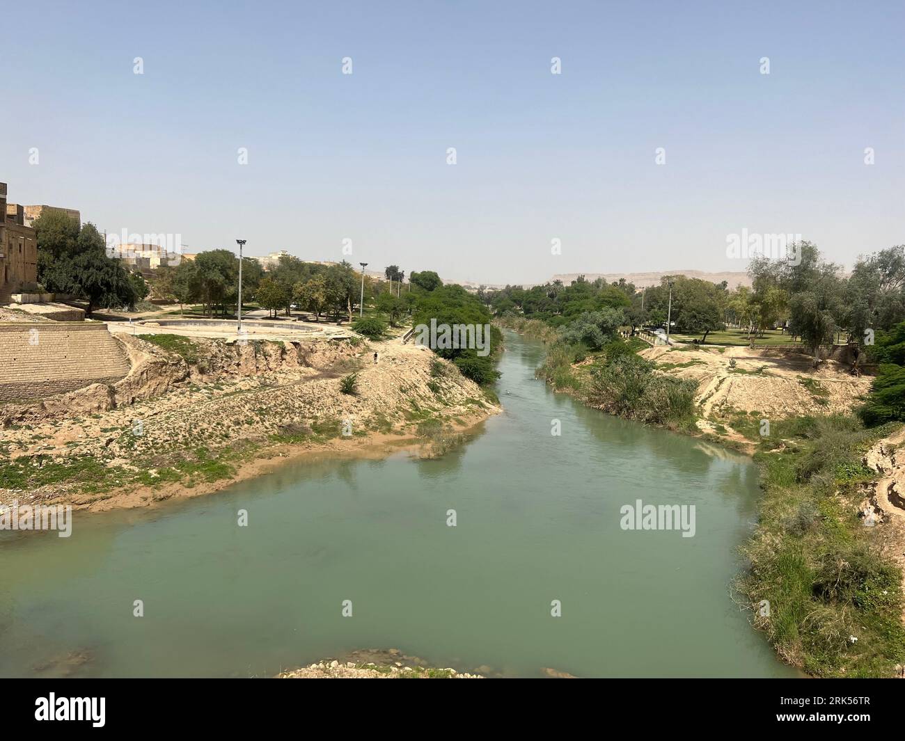 A scenic view of Shushtar Historical Hydraulic System in Iran Stock ...