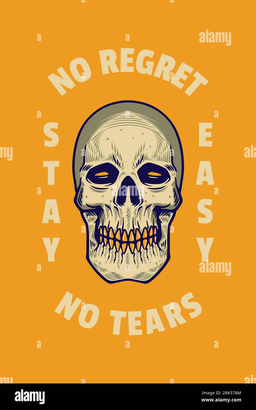 skull head card poster vector illustration Stock Vector Image & Art - Alamy