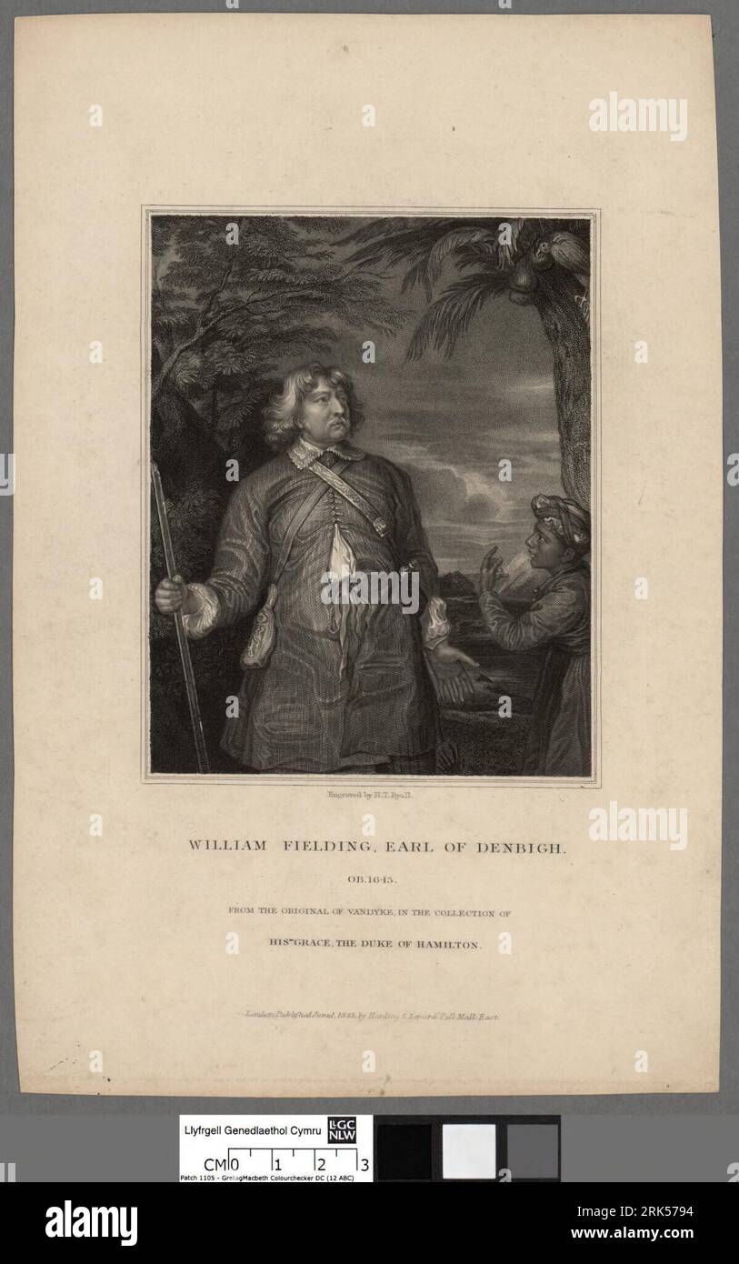 William Fielding, Earl of Denbigh 1833 by Henry Thomas Ryall Stock ...