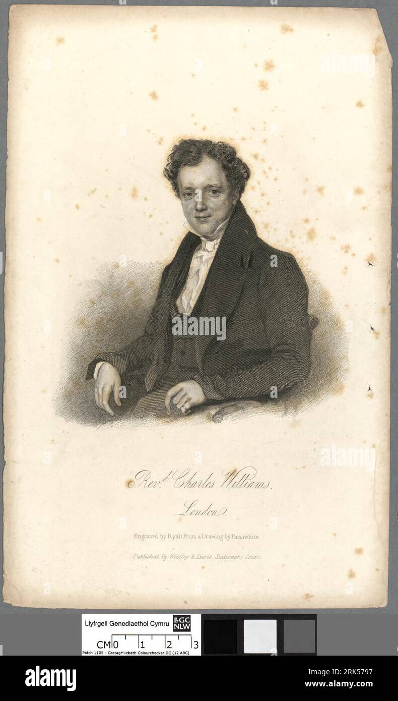 Charles Williams, London circa 1850 by Henry Thomas Ryall Stock Photo ...