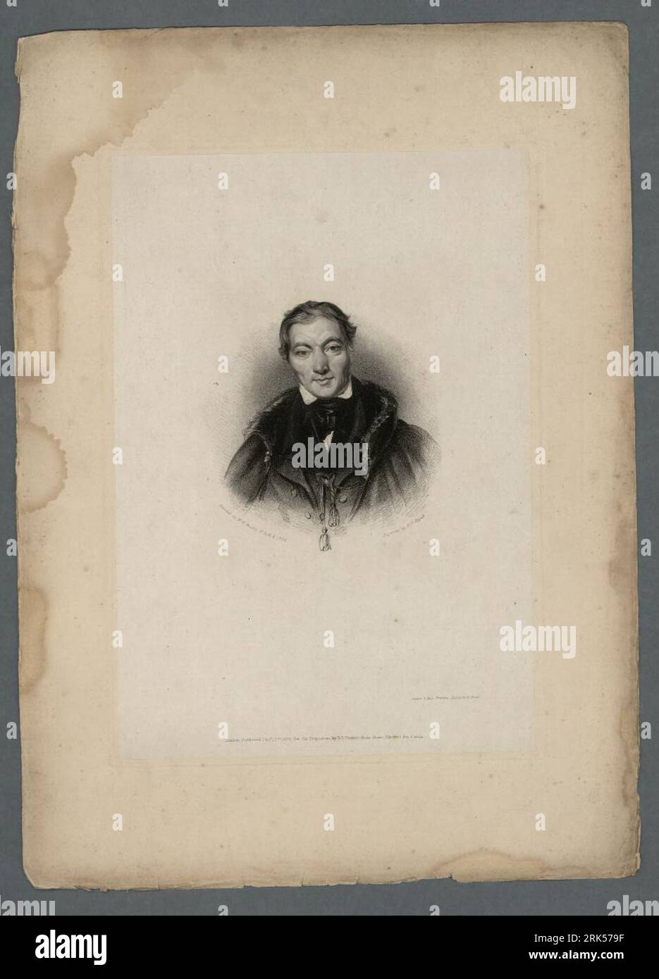 Robert Owen 1835 by Henry Thomas Ryall Stock Photo - Alamy