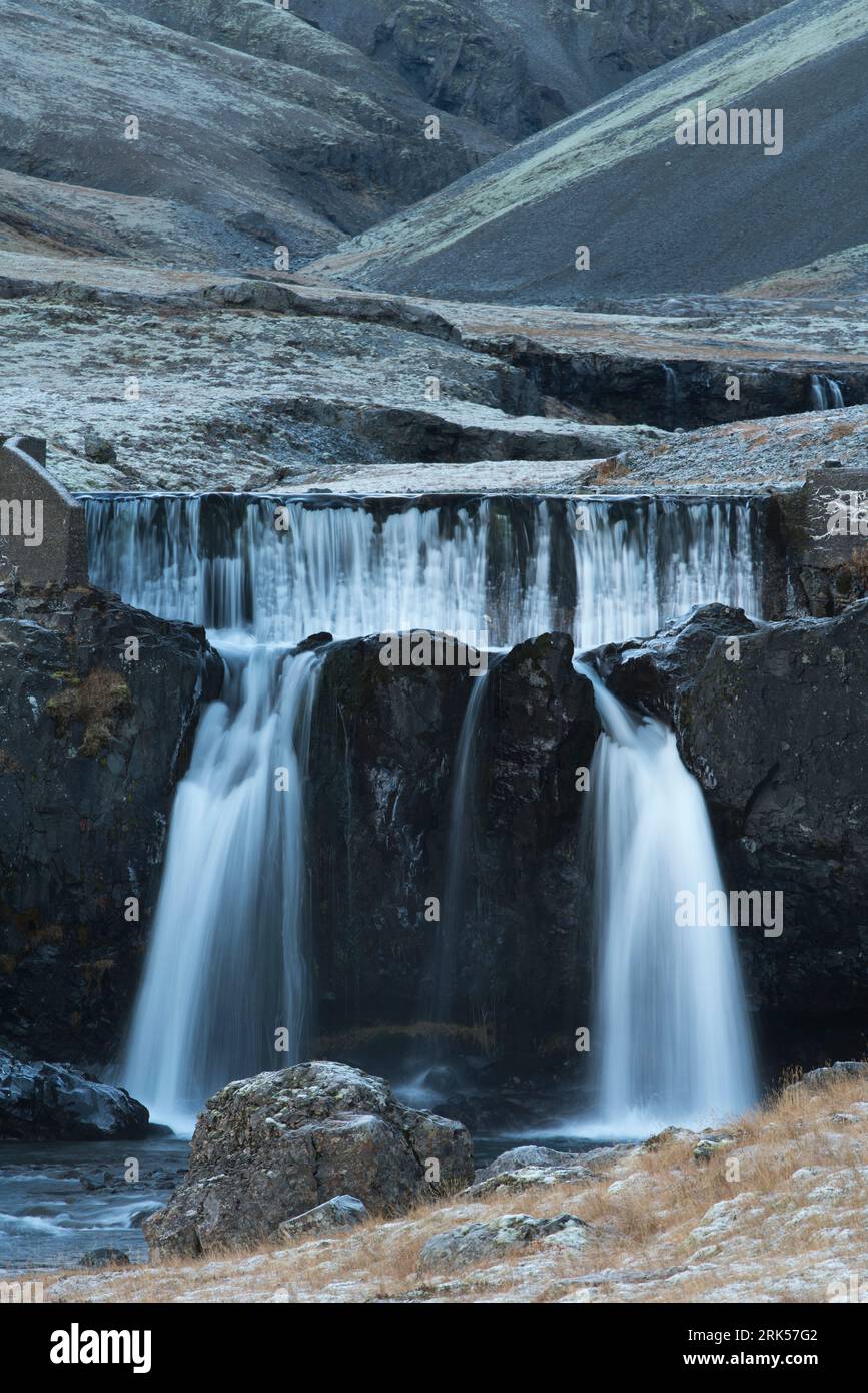 Dramatic winter landscapes in the South East of Iceland Stock Photo - Alamy