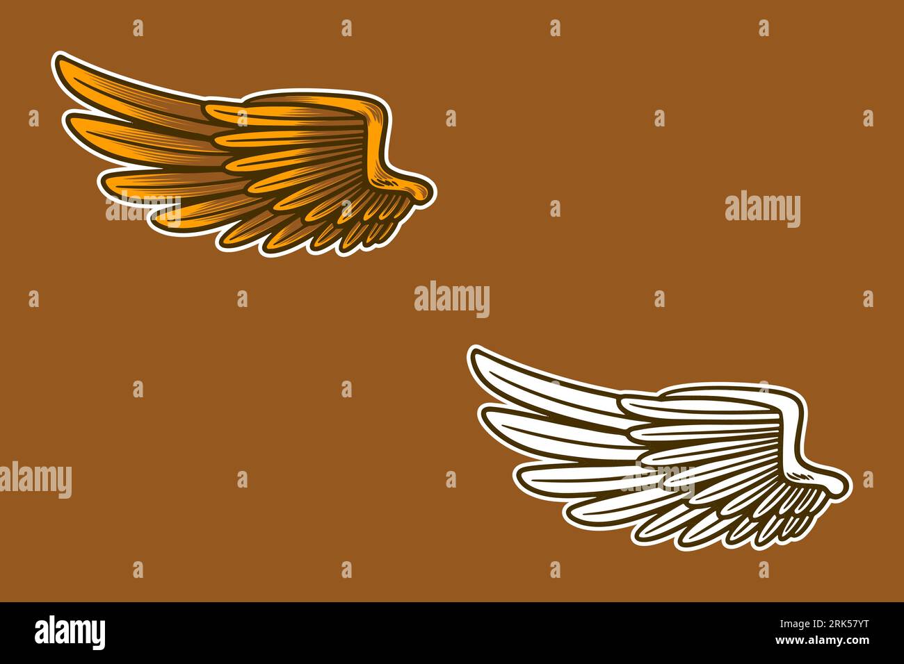 eagle wing vector illustration Stock Vector Image & Art - Alamy
