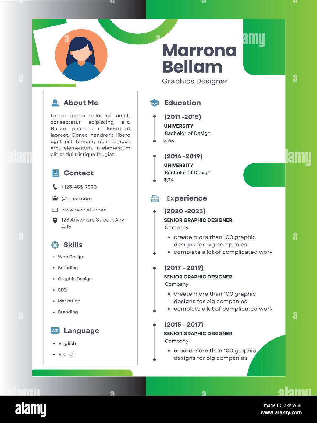 Professional Graphic Designer CV Resume Stock Vector Image & Art - Alamy Professional Graphic Designer CV Resume Stock Vector Image & Art - Alamy