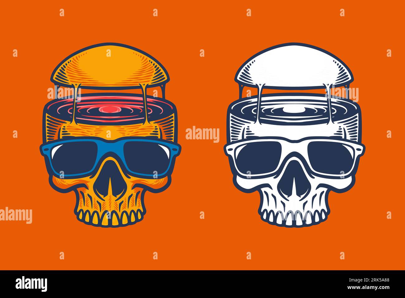 waterpool skull head vector illustration Stock Vector Image & Art - Alamy