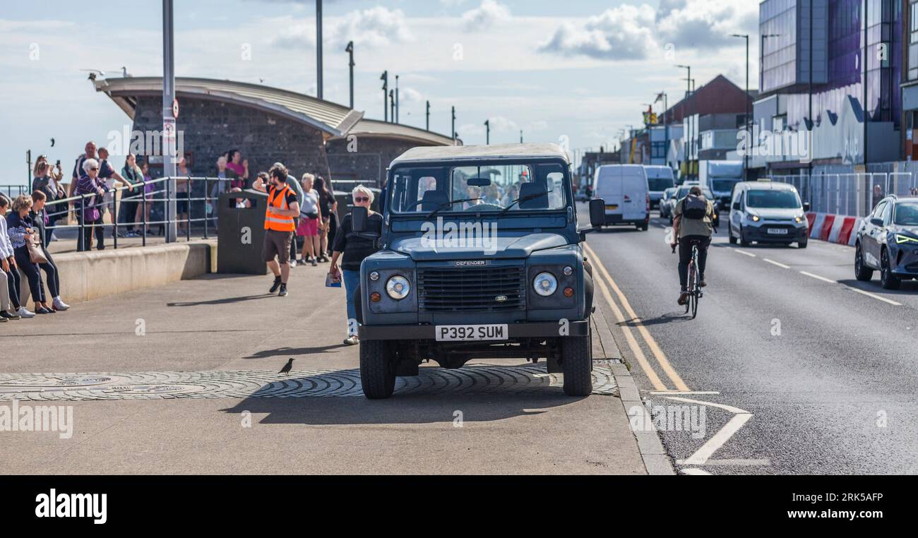 Redcar,UK. 23rd August 2023.Filming taking place at a fish shop on the ...