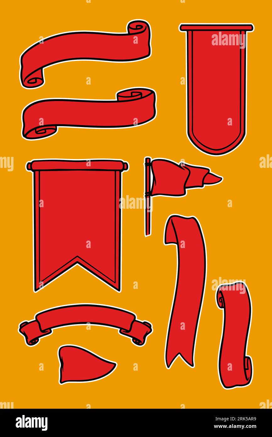 ribbon banner set vector illustration Stock Vector Image & Art - Alamy