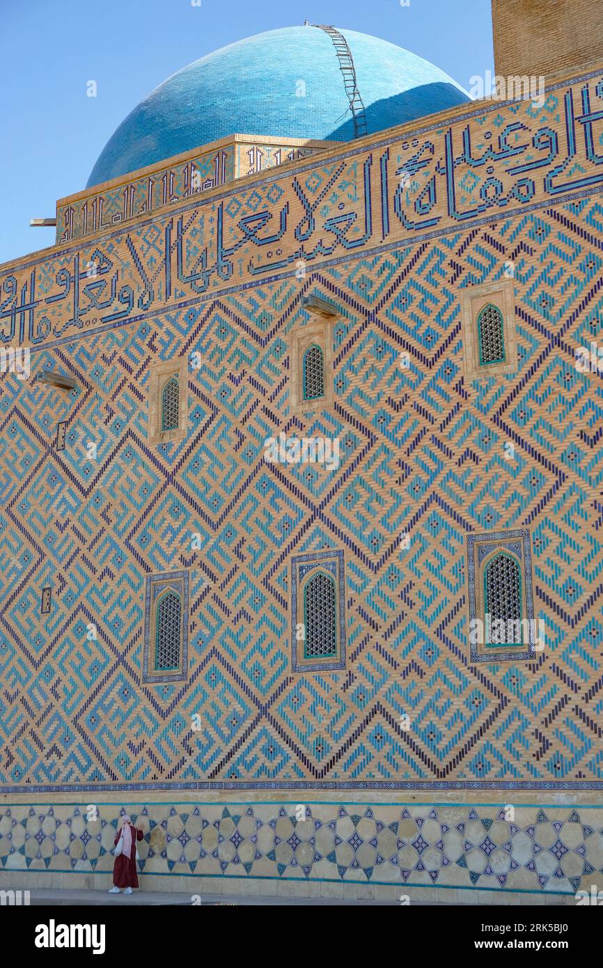 Turkestan, Kazakhstan - August 23, 2023: The Mausoleum of Khoja Ahmed ...