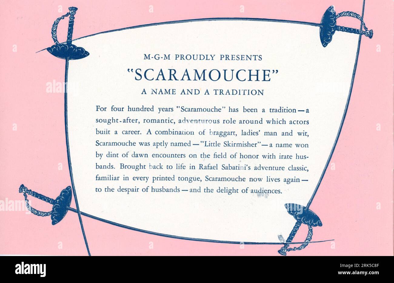 STEWART GRANGER in SCARAMOUCHE 1952 director GEORGE SIDNEY novel Rafael ...
