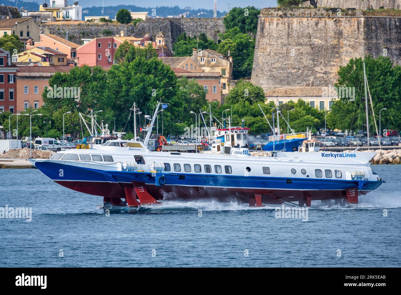 Greek island hydrofoil hi-res stock photography and images - Alamy