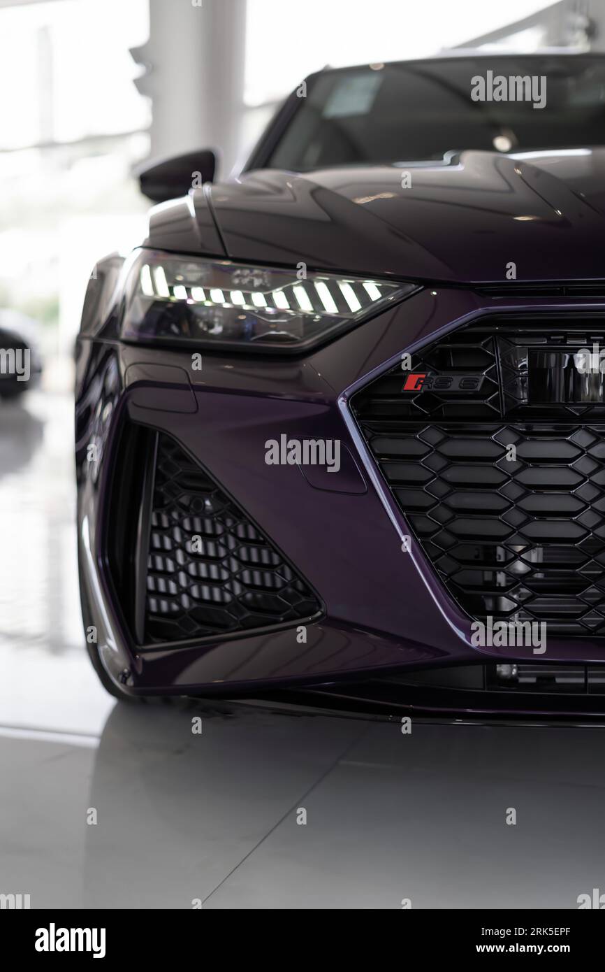 A close-up of Audi rs6 sportback front view Stock Photo - Alamy