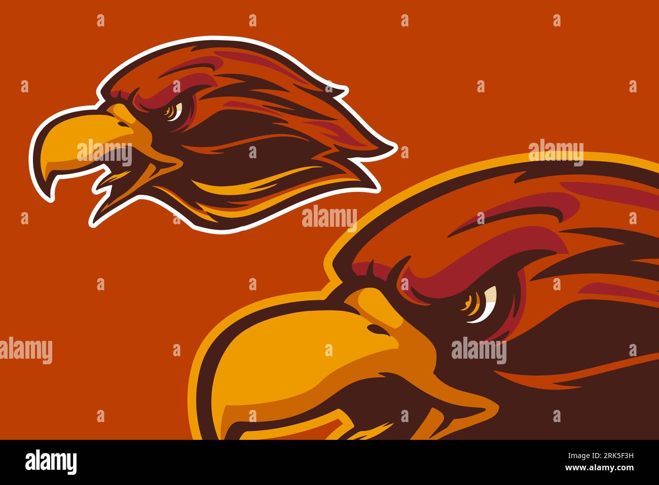 Eagle head mascot vector hi-res stock photography and images - Alamy