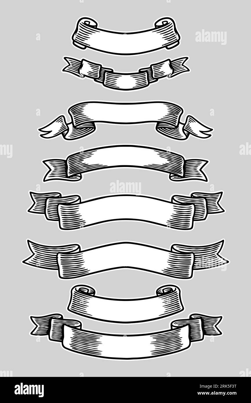 ribbon banner set vector illustration Stock Vector Image & Art - Alamy