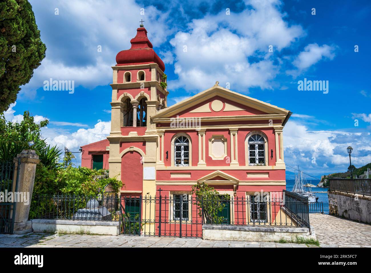 Church of Virgin Mary Mandrakina, a Greek Orthodox church overlooking ...