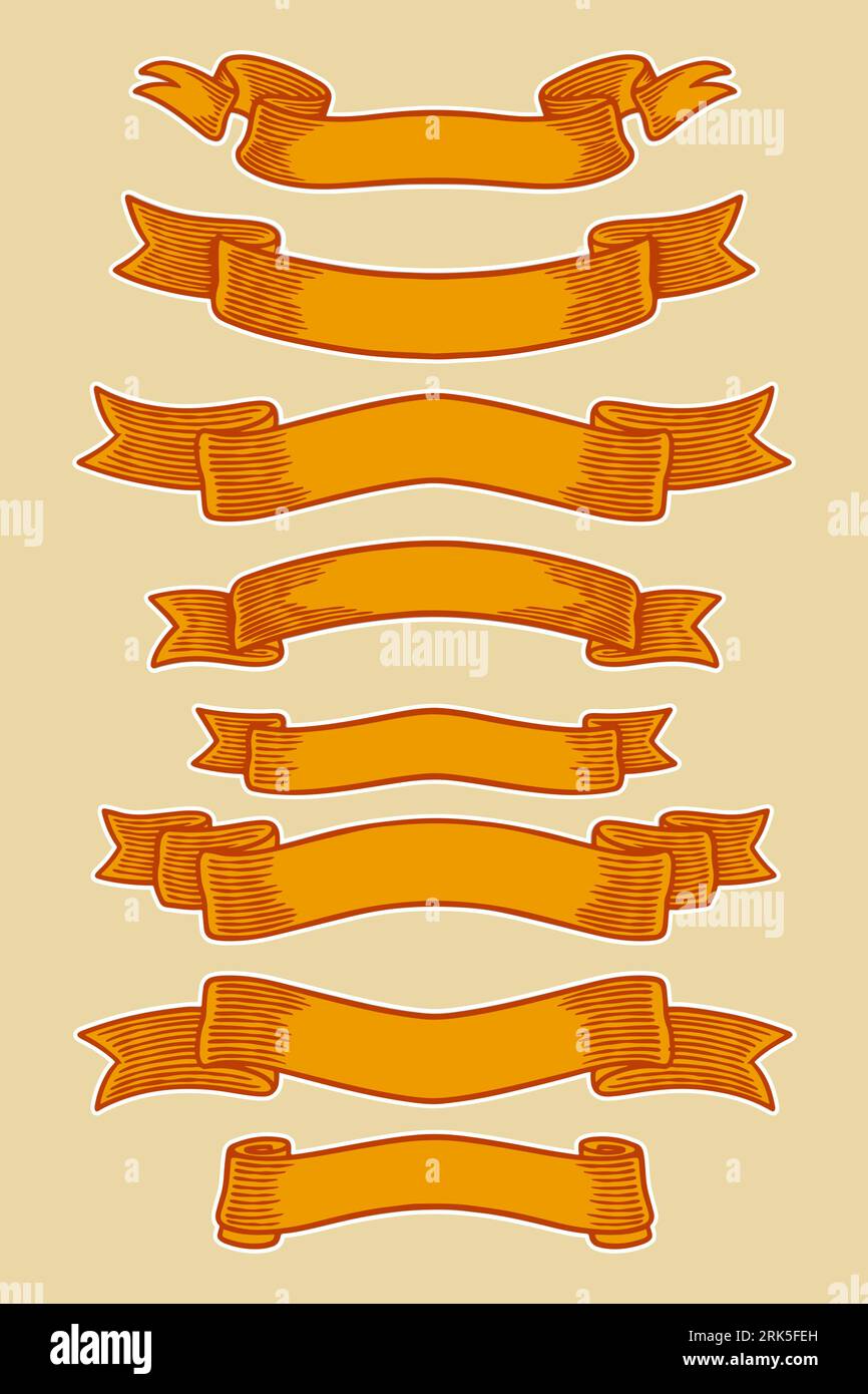 ribbon banner set vector illustration Stock Vector Image & Art - Alamy