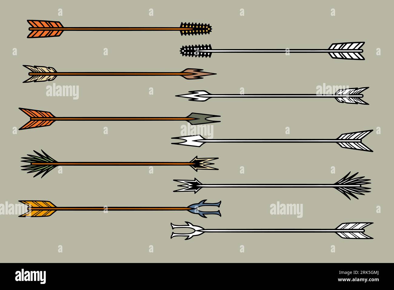 arrow icons set for games vector illustration Stock Vector Image & Art ...