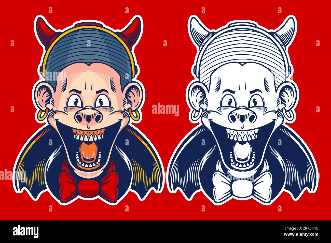 metal head mascot vector illustration cartoon style Stock Vector Image ...