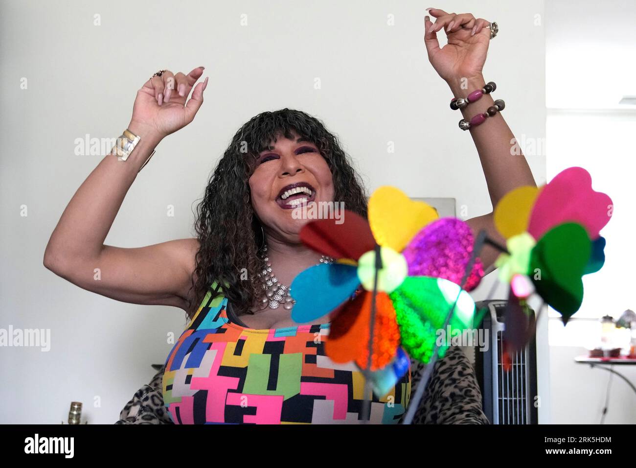 Rajee Narinesingh speaks about her life during an interview at her home ...