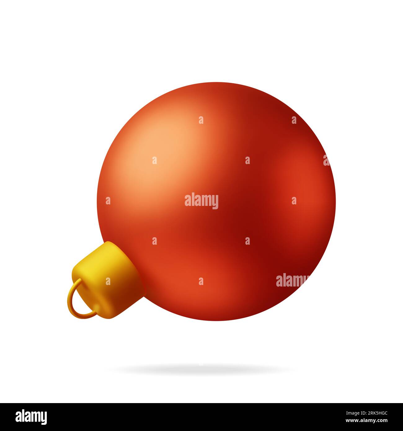 Red toy glass ball Stock Vector Images - Alamy