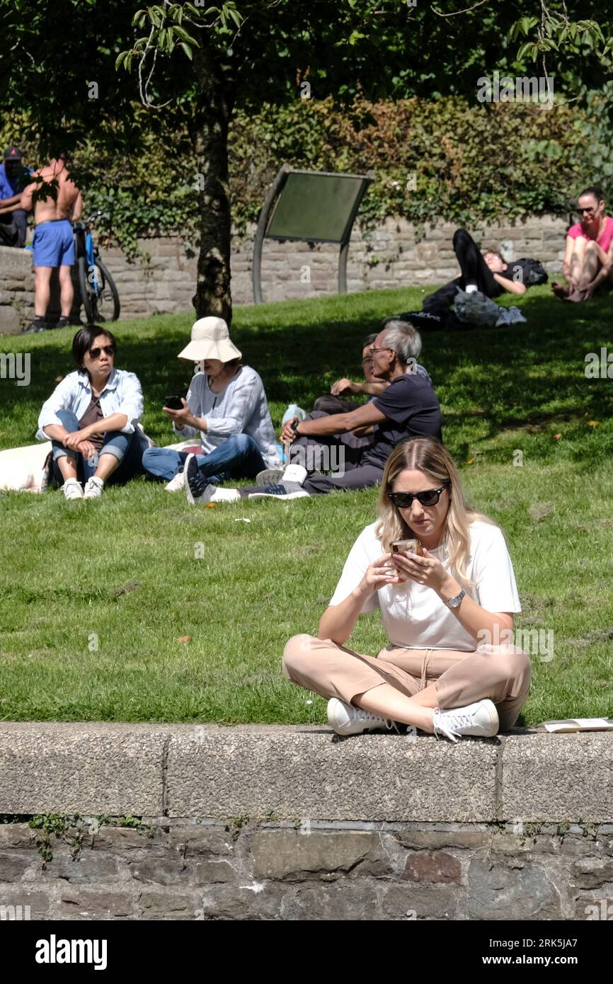 Bristol, UK. 24th Aug, 2023. Hot and sunny weather in Bristol today ...