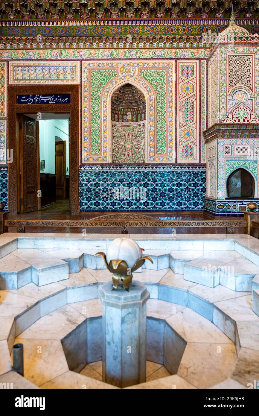 Tashkent, Uzbekistan-august 11, 2023:decorated interior in a museum of ...