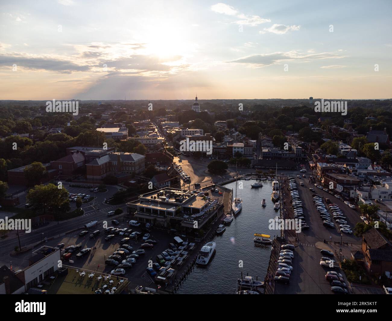 Annapolis drone view maryland state hi-res stock photography and images ...