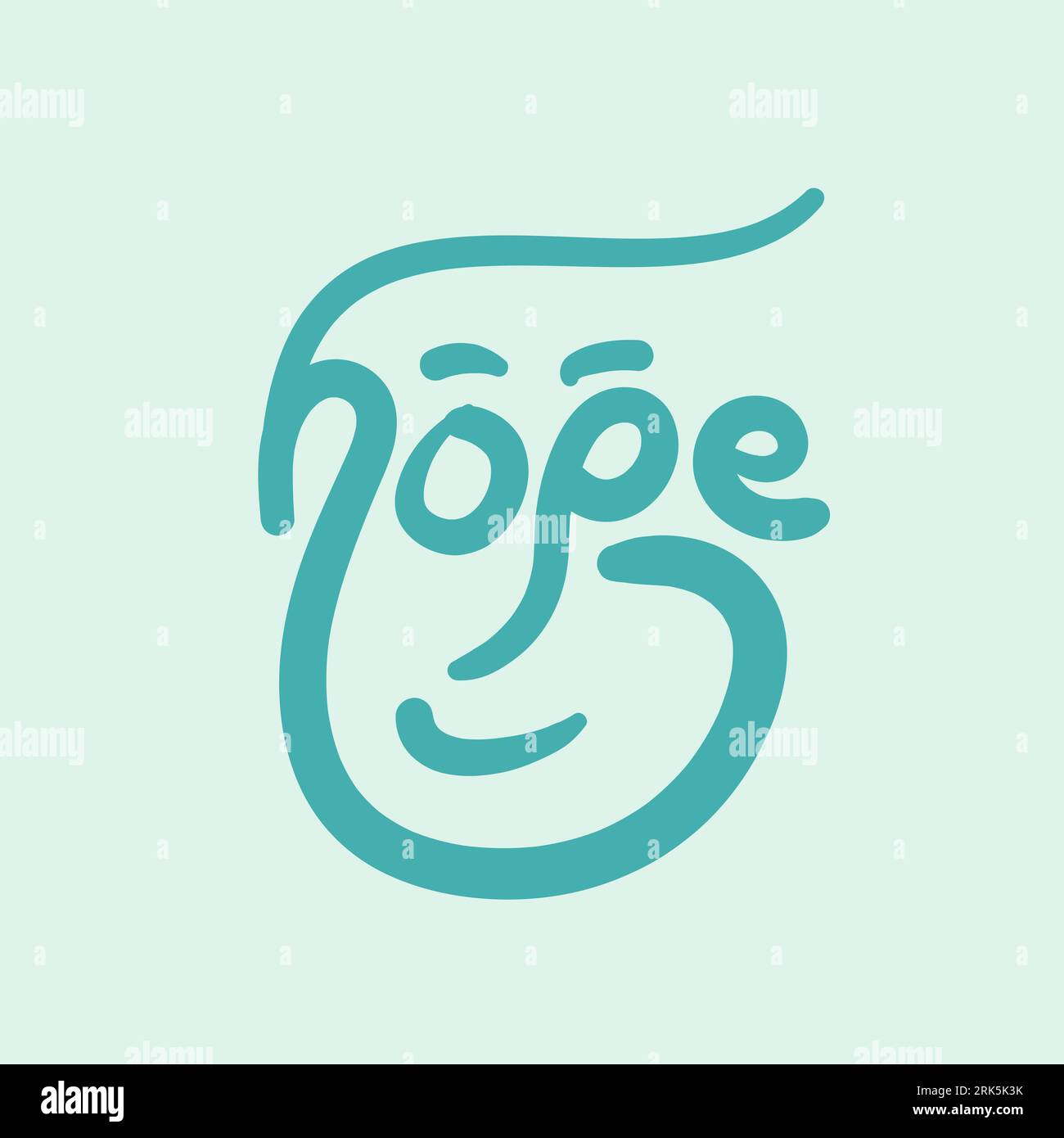 Hope - typography design about hope concept in vector Stock Vector ...