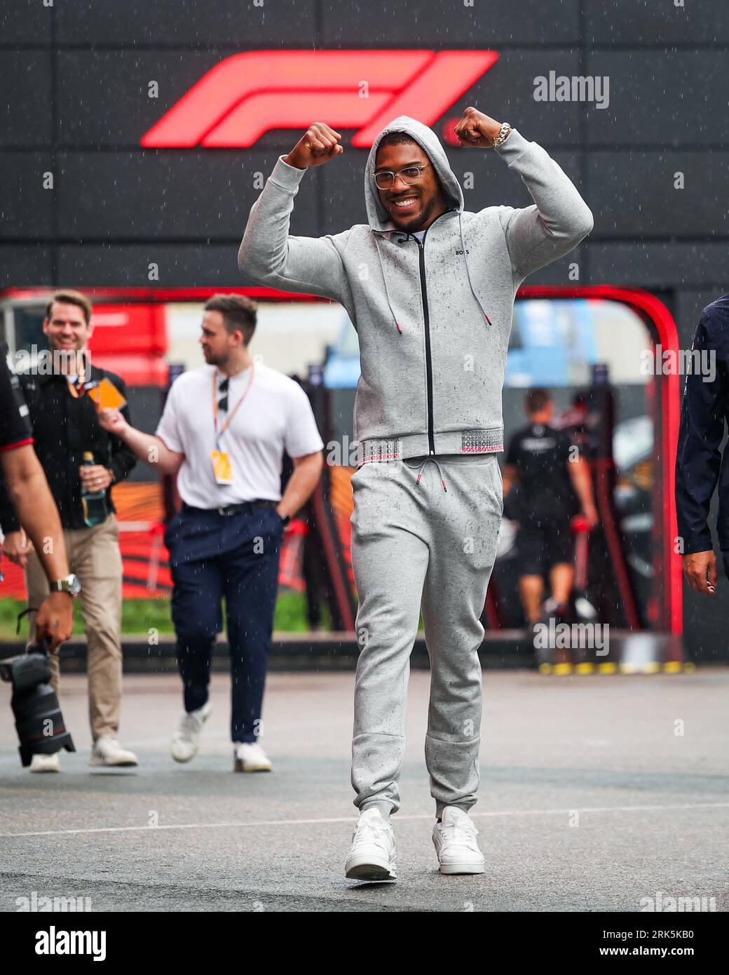 Zandvoort, The Netherlands. August 24, 2023. Anthony Joshua, former ...