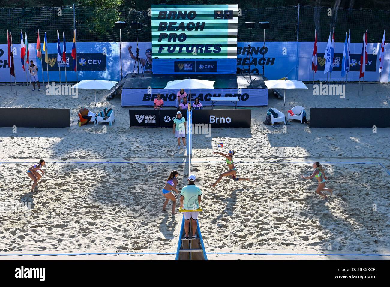 Brno, Czech Republic. 24th Aug, 2023. Kristina Harmanova, Zuzana ...