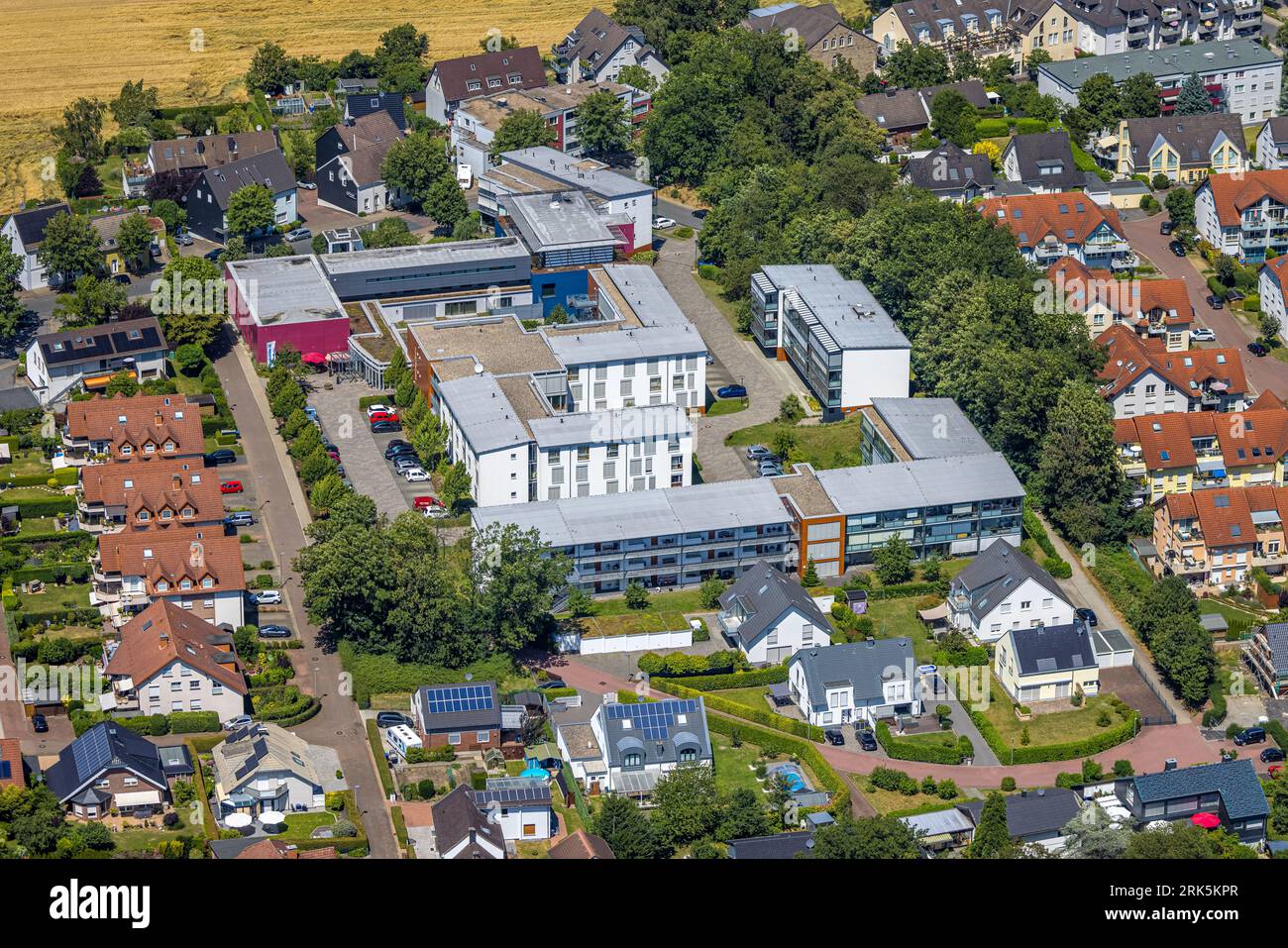 Aerial view, Altenzentrum Heidehof nursing home, Niederwenigern ...