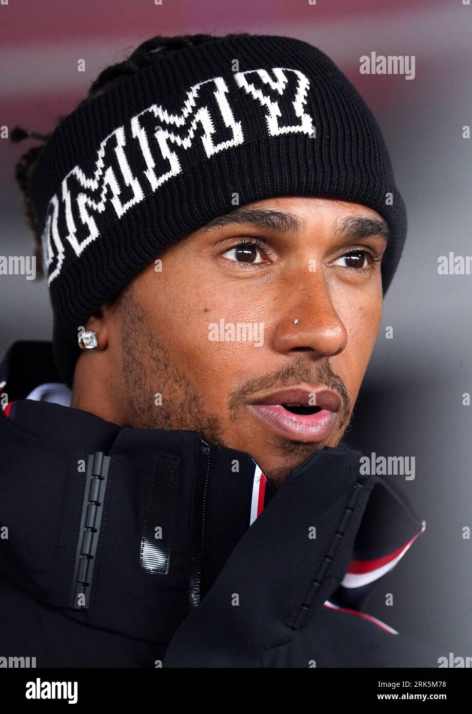 Mercedes F1 driver Lewis Hamilton during a preview day ahead of Sunday ...